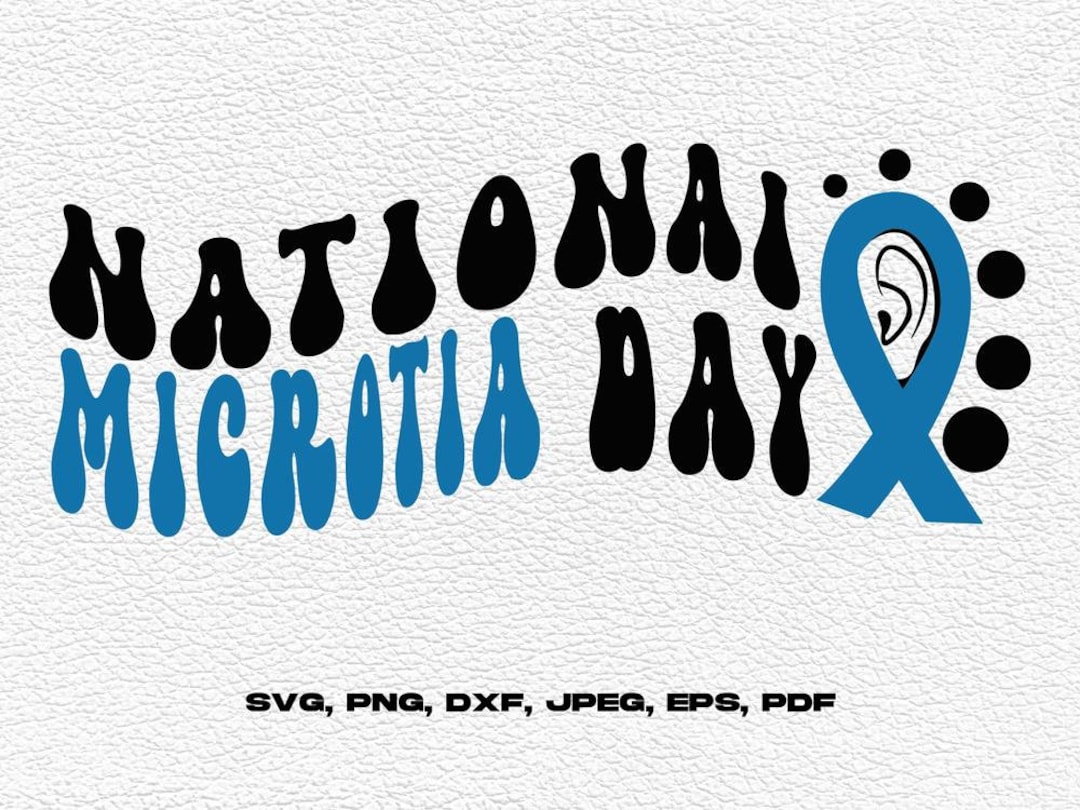 National Microtia Awareness Day Svg Png, Blue Ribbon Svg Cricut ...