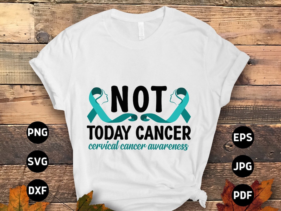 Cervical Cancer Awareness Svg Png, Svg, Cervical Cancer Teal Ribbon Svg ...