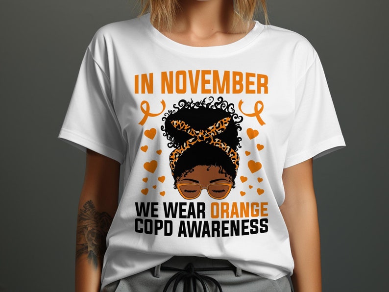 Concientización sobre la EPOC Svg Png, en noviembre usamos naranja COPD ...
