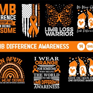 Limb Difference Awareness Svg Bundle, Limb Loss Awareness Png Bundle ...