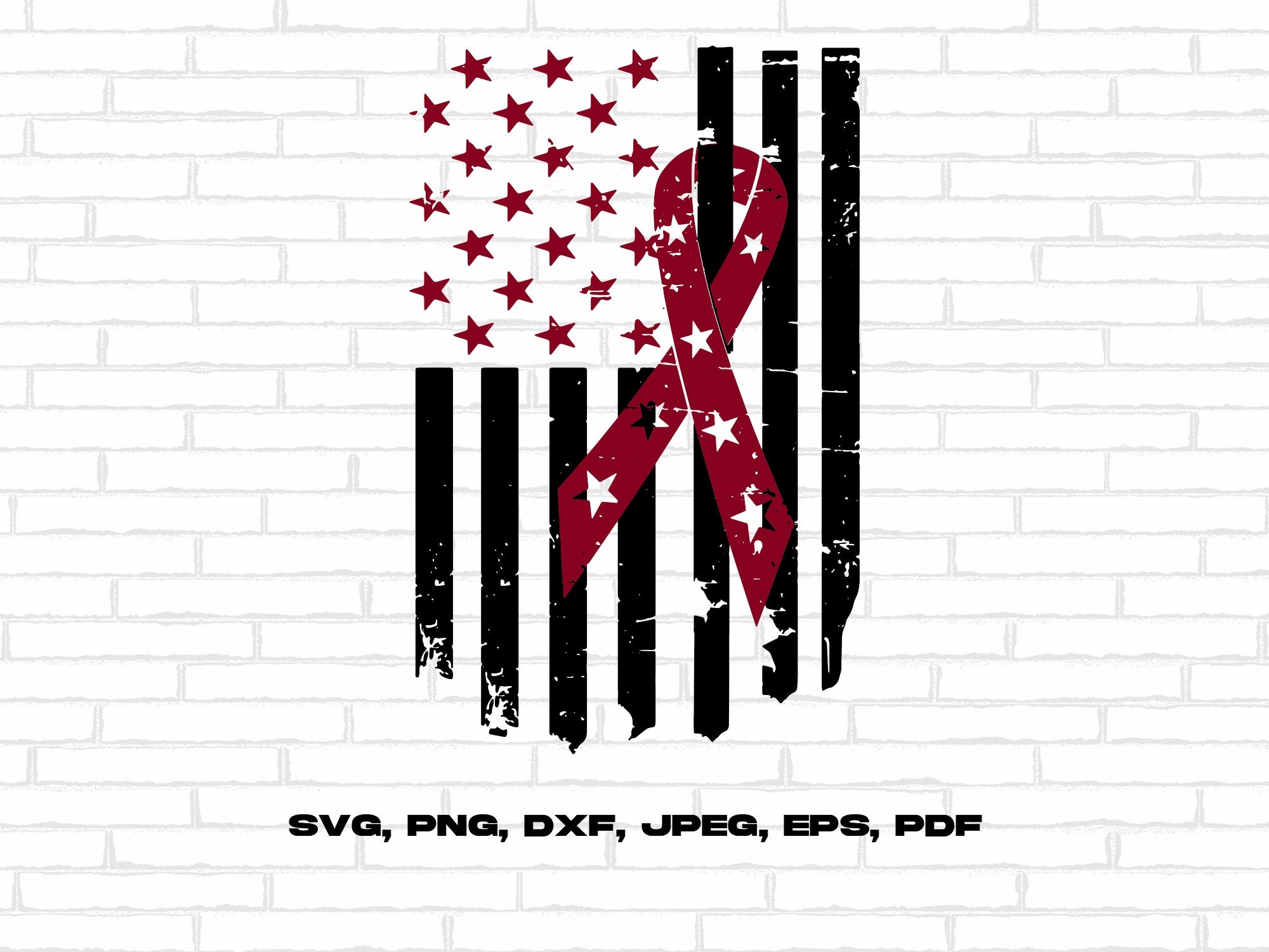 Sickle Cell Awareness Svg Png, Sickle Cell USA Flag Svg, Anemia ...