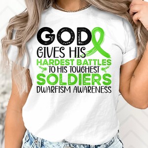 Dwarfism Awareness Svg Png, God Gives His Hardest Battles to His ...
