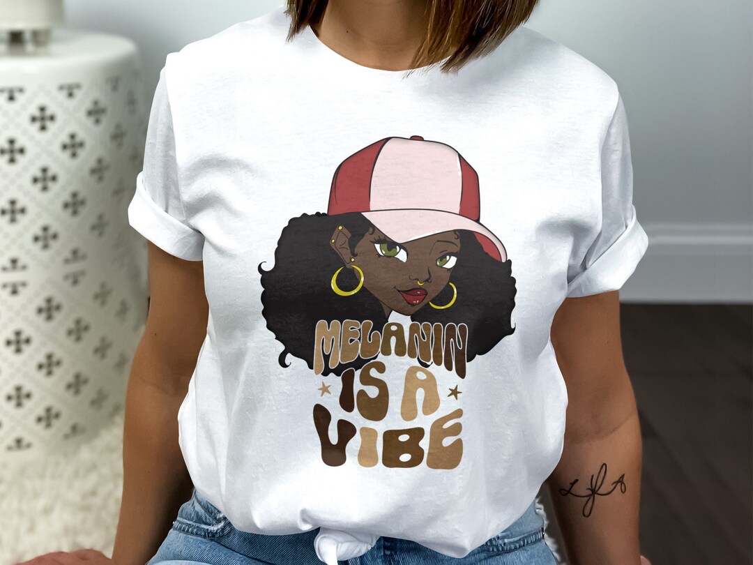 Melanin is a Vibe Png, Juneteenth Png, Afro African American Women ...