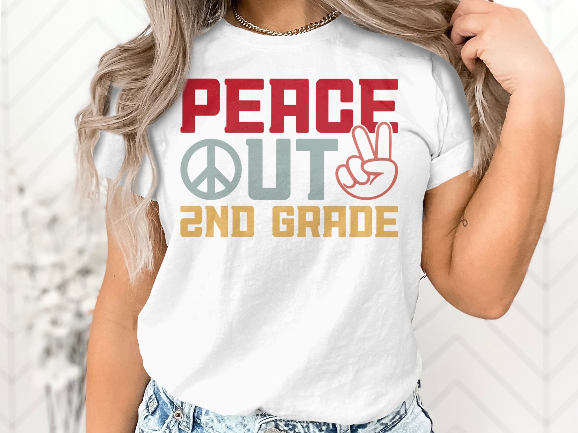 Second Grade Last Day of School Svg Png Peace Out 2nd Grade - Etsy