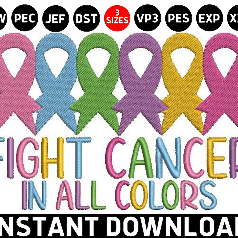 Cancer Embroidery - Etsy