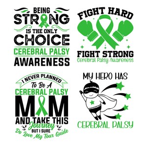 Cerebral Palsy Awareness Svg Bundle, Cerebral Palsy Awareness Png ...