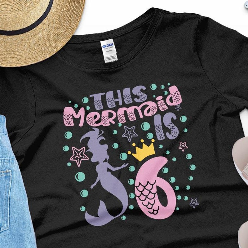 Mermaid Birthday Svg - Etsy