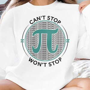 Pi Day Svg Png, Can't Stop Won't Stop Pi Day Svg, Funny Math Teacher ...