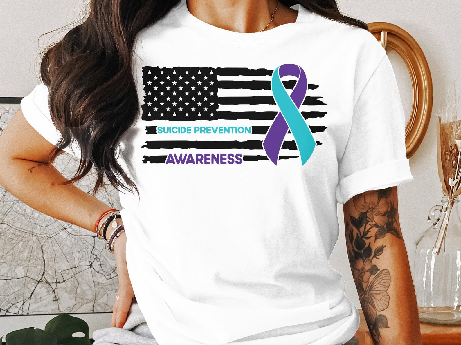 Suicide Prevention Awareness Svg Png Flag Suicide Prevention - Etsy