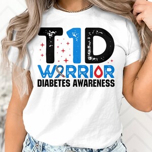 Diabetes Awareness Svg Png, T1d Warrior Svg, Blue Ribbon Svg, Type 1 ...