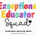 Exceptional Educator Squad SVG PNG, Back to School SVG, 1st Day of ...