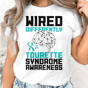 Tourette Syndrome Awareness Svg Png, Wired Differently Svg, Teal Ribbon ...