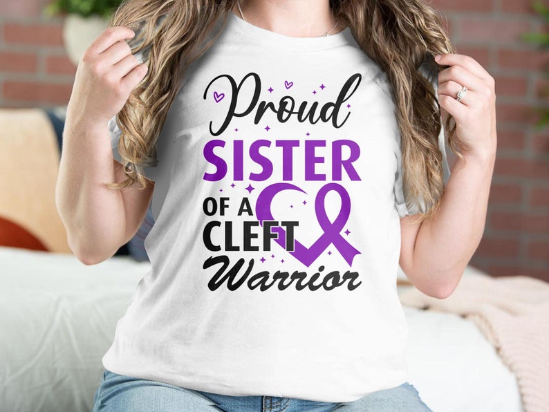 Cleft Craniofacial Awareness Svg Png Proud Sister of a Cleft - Etsy