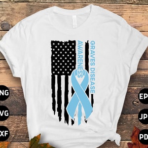 Graves Disease Awareness Svg Png, Flag Graves Disease Svg Png, Light ...