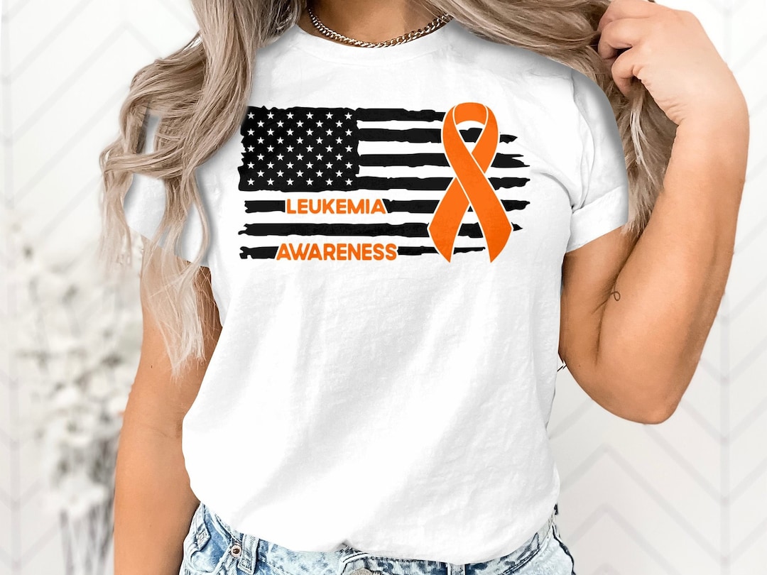 Leukemia Awareness Svg Png, Leukemia Flag Svg, Leukemia Cancer Orange ...