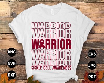 Sickle Cell Awareness Svg Png, Anemia Awareness Svg, Burgundy Ribbon ...