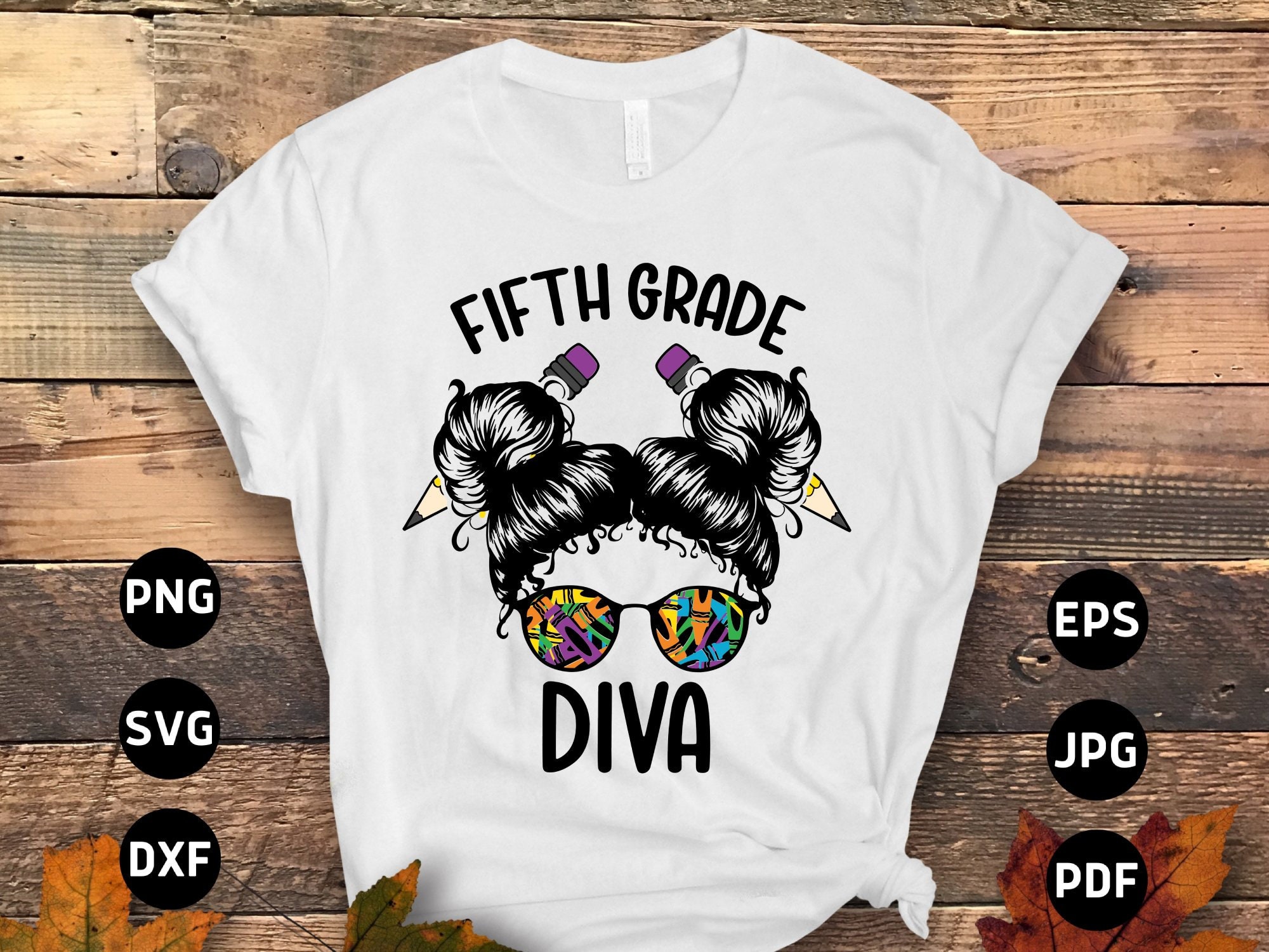 Fifth Grade Diva Svg Png Girls 5th Grade Back to School Svg - Etsy