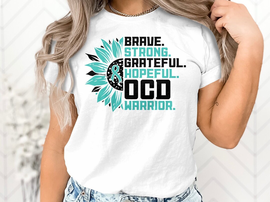 OCD Awareness Svg Png, Sunflower OCD Warrior Svg, Obsessive Compulsive ...