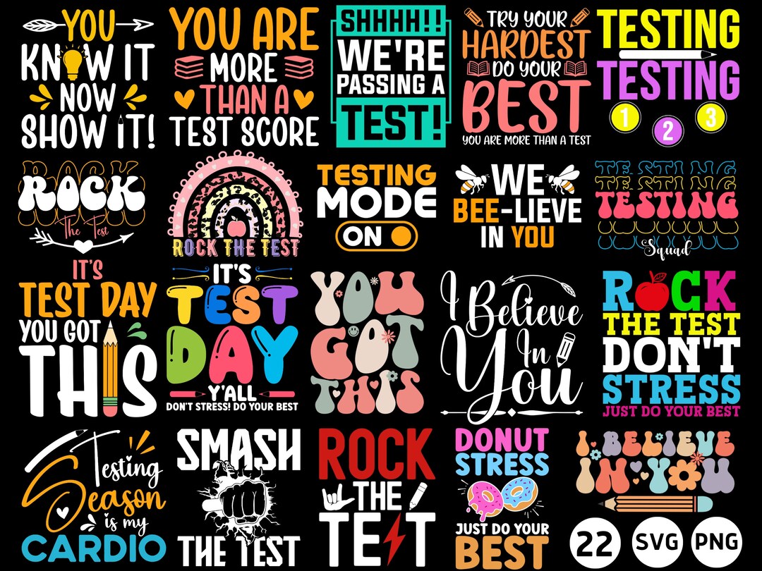 Test Day Svg Png Bundle, State Testing Day Png, State Test Svg, School ...
