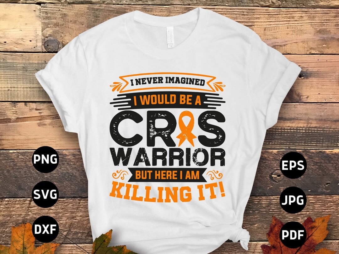 CRPS Awareness Svg Png, CRPS Warrior Svg, Orange Ribbon Svg, Complex ...