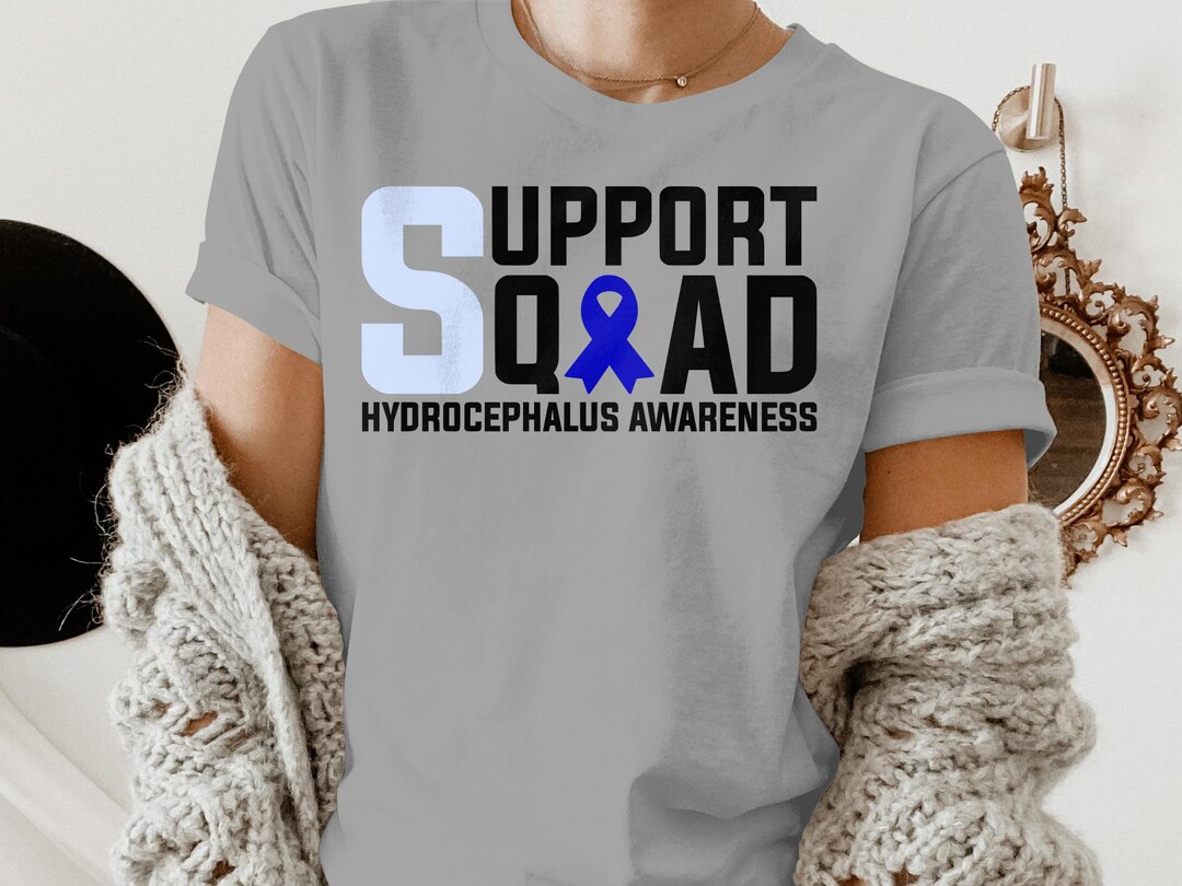 Hydrocephalus Awareness Svg Png, Support Squad Svg, Hydro Light Blue ...