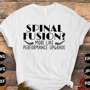 Spinal Fusion Svg Png, Funny Spinal Fusion Svg, Bionic Spine Svg Png ...