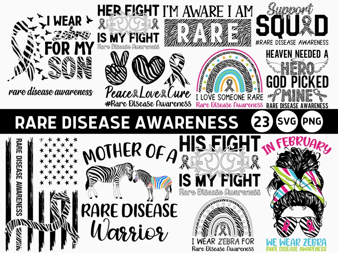 Rare Disease Svg Bundle, Rare Disease Png Bundle, Rare Disease ...