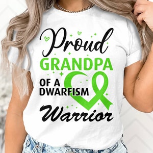 Dwarfism Awareness Svg Png, Proud Grandpa of a Dwarfism Warrior Svg ...