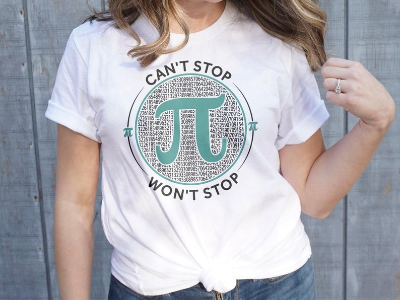 Pi Day Svg Png, Can't Stop Won't Stop Pi Day Svg, Funny Math Teacher ...