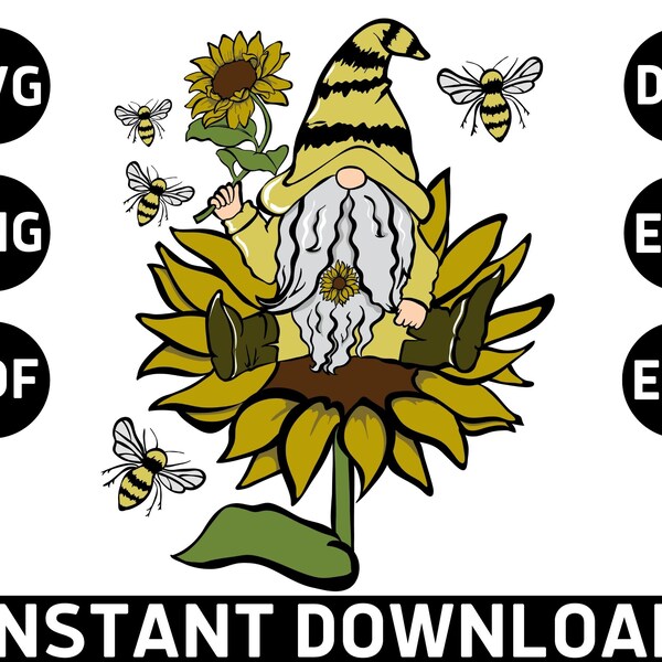Bee Gnomes Svg - Etsy