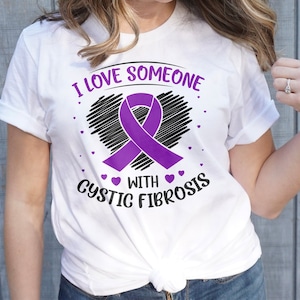 Cystic Fibrosis Awareness Svg Png, I Love Someone With Cystic Fibrosis ...