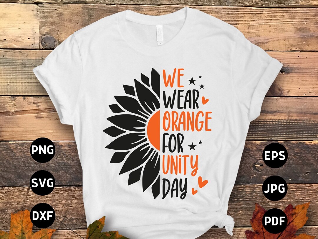 Unity Day Svg Png, Anti Bullying Svg, We Wear Orange for Unity Day Svg ...