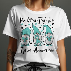 FPIES Awareness Svg Png, We Wear Teal for Fpies Gnome Svg, Food Allergy ...