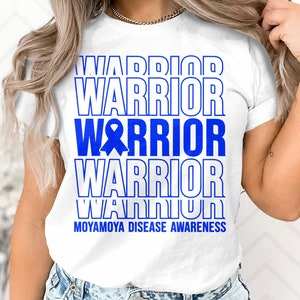 Moyamoya Disease Awareness Svg Png, Warrior Svg, Blue Ribbon Svg Cricut ...