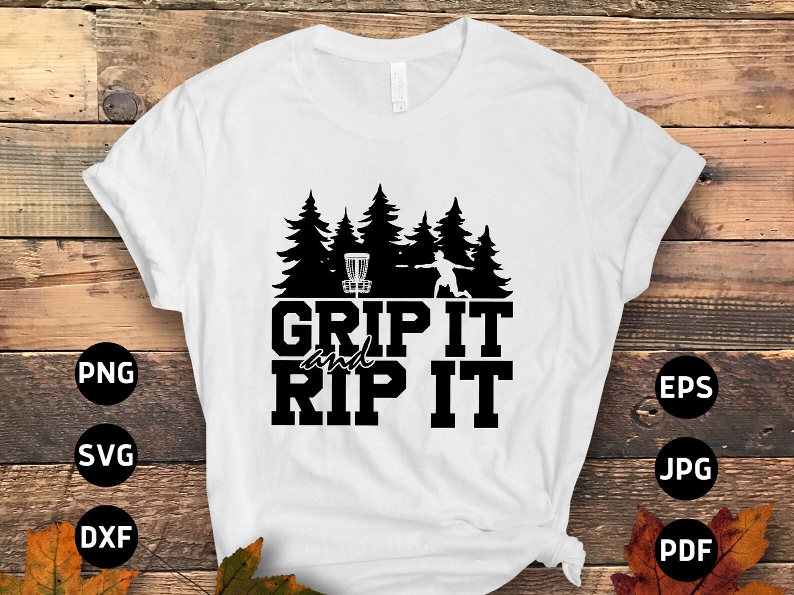 Disc Golf Svg Png, Grip It and Rip It Svg, Funny Disc Golfing Lovers ...