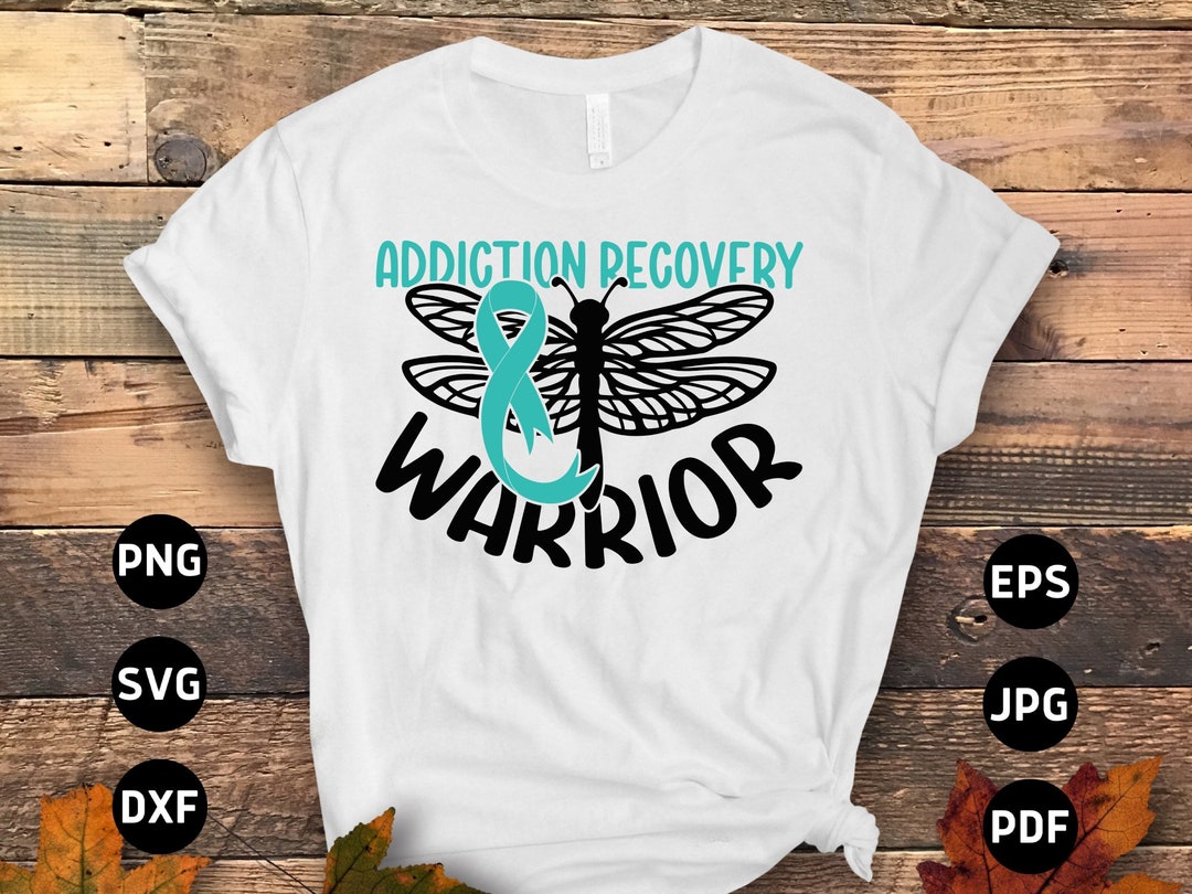 Addiction Recovery Awareness Svg Png, Addiction Recovery Warrior Svg ...
