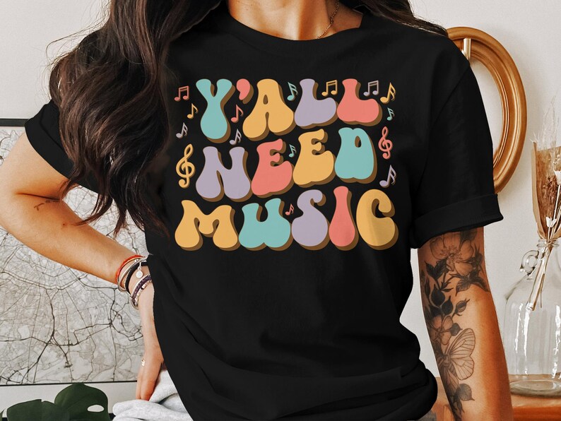 Retro Y'all Need Music Svg PNG, Music Teacher Svg, Back to School Svg ...
