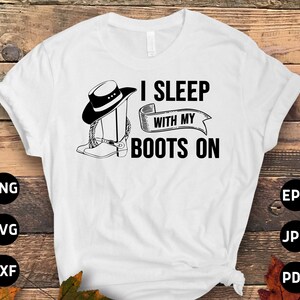 Clubfoot Awareness Svg Png, I Sleep With My Boots on Svg, Pink and Blue ...