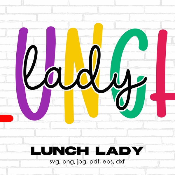 Lunch Lady Svg - Etsy
