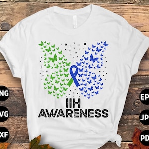 Butterfly IIH Svg, Idiopathic Intracranial Hypertension Svg ...