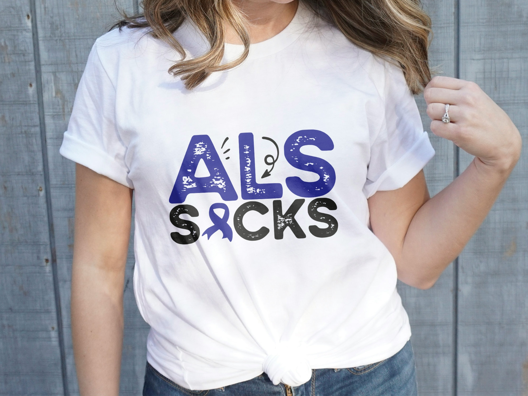 ALS Awareness Svg Png ALS Sucks Svg Blue Ribbon Svg Cricut - Etsy