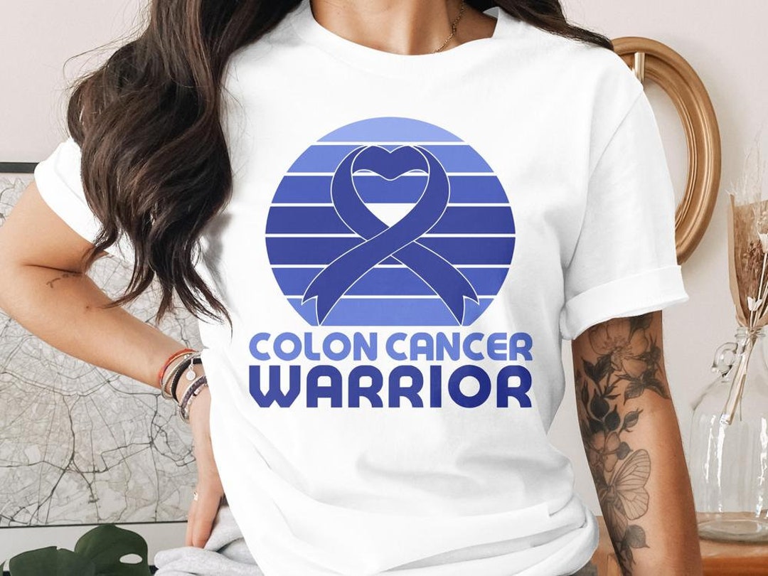 Colon Cancer Awareness Svg Png, Colon Cancer Warrior Svg, Blue Ribbon ...