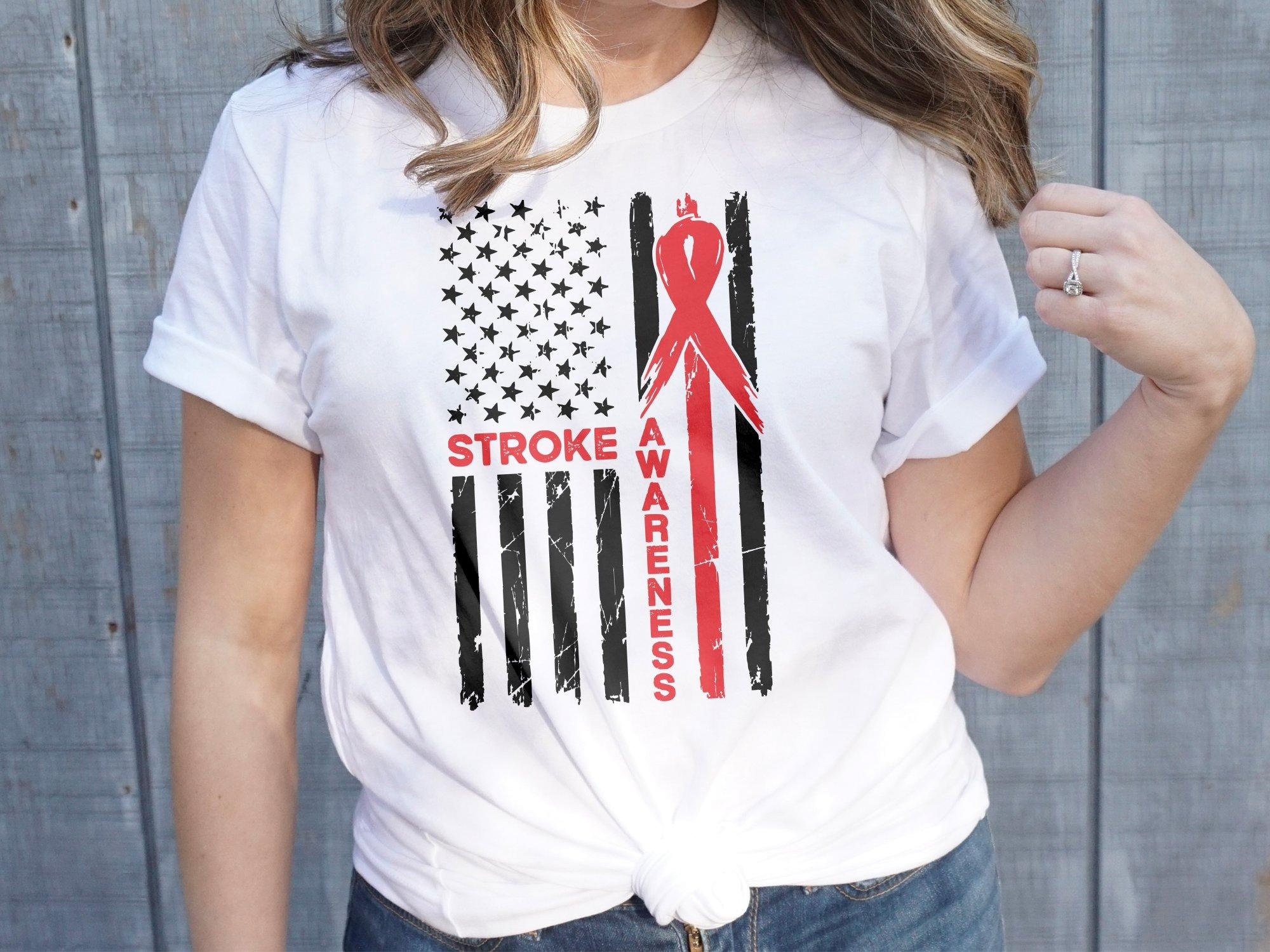 Stroke Awareness Svg Png Stroke Awareness Flag Svg Red - Etsy