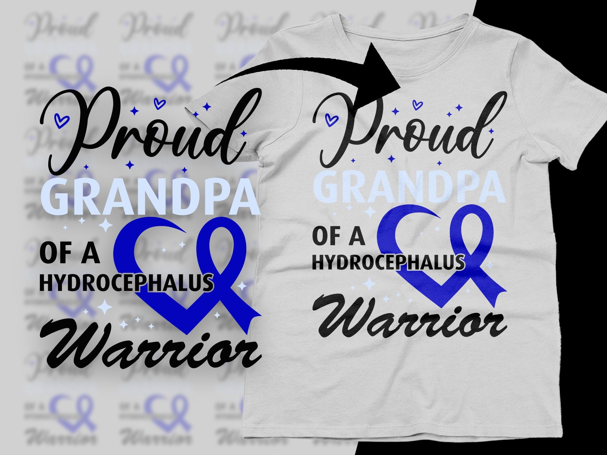 Hydrocephalus Awareness Svg Png, Proud Grandpa of a Hydrocephalus ...