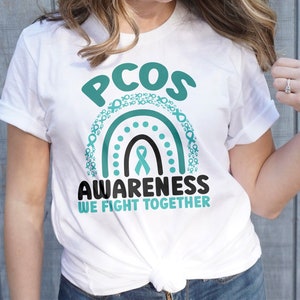 PCOS Awareness Svg Png, We Fight Together Svg, Ovary Syndrome Teal ...