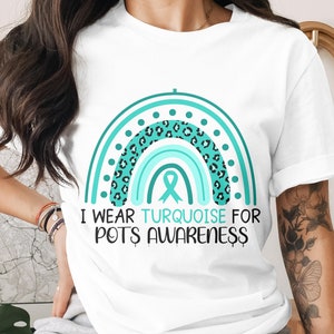 I Wear Turquoise for Pots Awareness Svg Png, POTS Syndrome Svg ...