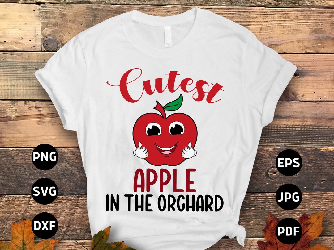 Cutest Apple in the Orchard Svg Png, Apple Picking Day Svg, Svg Cricut ...