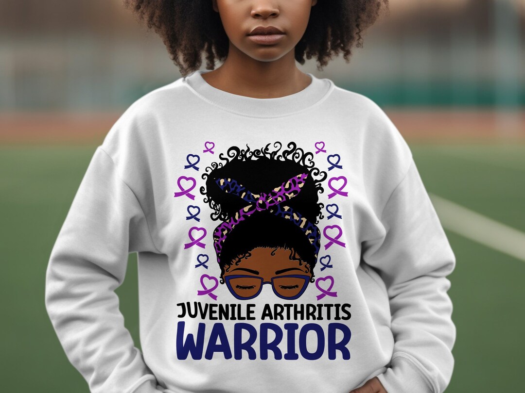 Juvenile Arthritis Awareness Svg Png, Juvenile Arthritis Warrior Afro ...