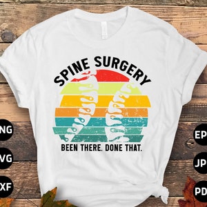 Spinal Fusion Svg Png, Spine Surgery Svg, Bionic Spine Svg Png, Funny ...
