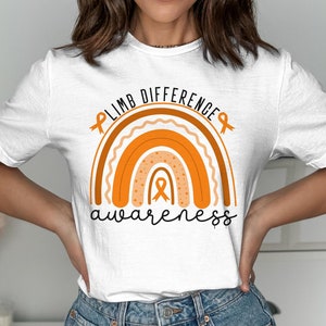 Limb Loss Awareness Svg Png, Limb Difference Rainbow Svg, Orange Ribbon ...
